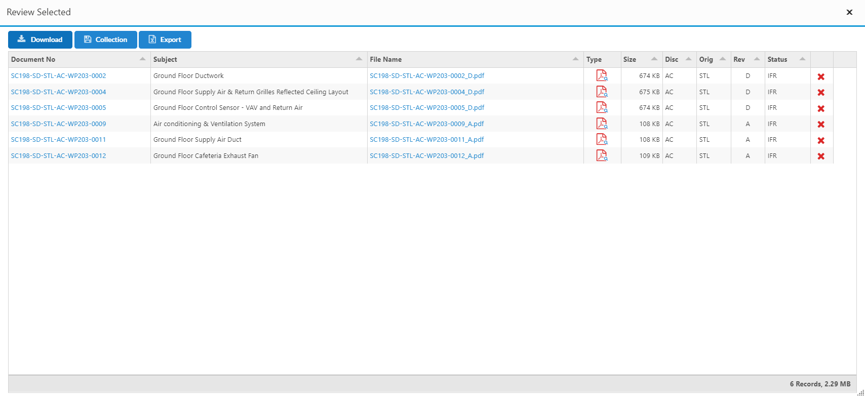MDL - Master Documents List